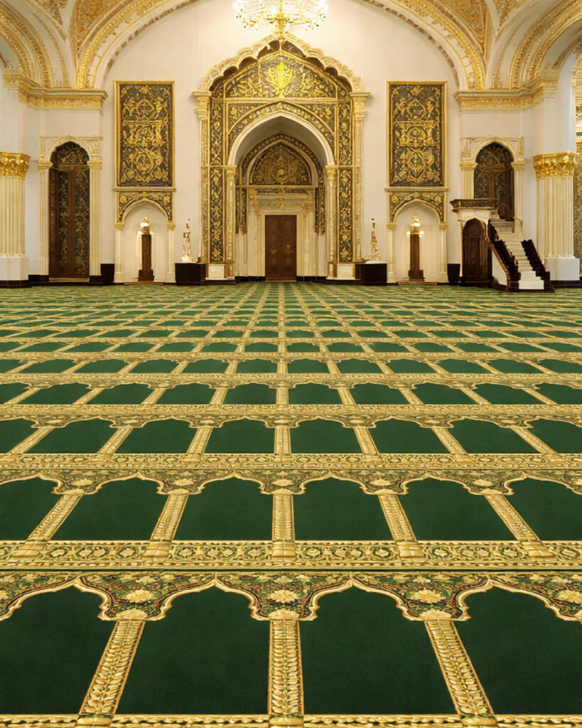 Rowda Mosque Carpet – Powerful Comfort 11.5mm Premium Prayer Flooring