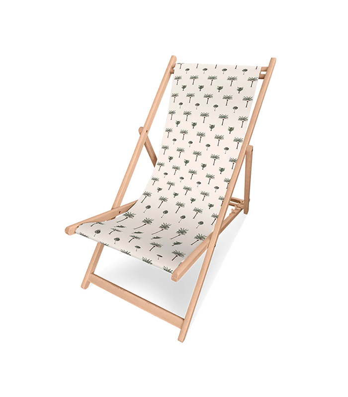 Serene Comfort: 5-Position Oriental Feels Transat Chair – Made in France